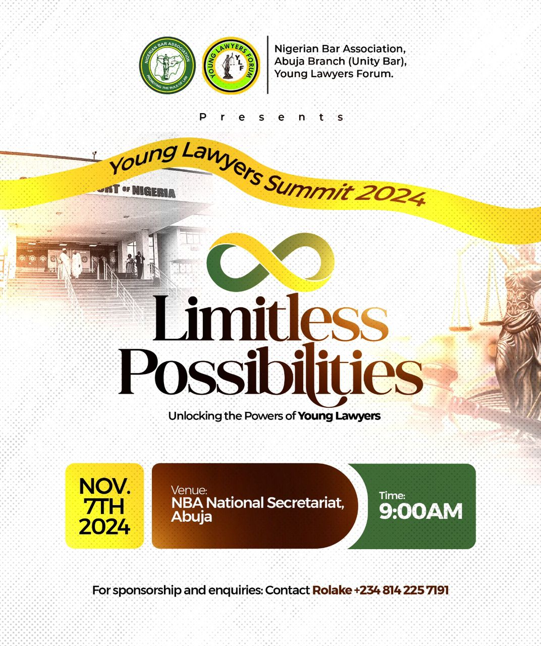 Unity Bar YLF Summit 2024: "Limitless Possibilities for Young Lawyers"