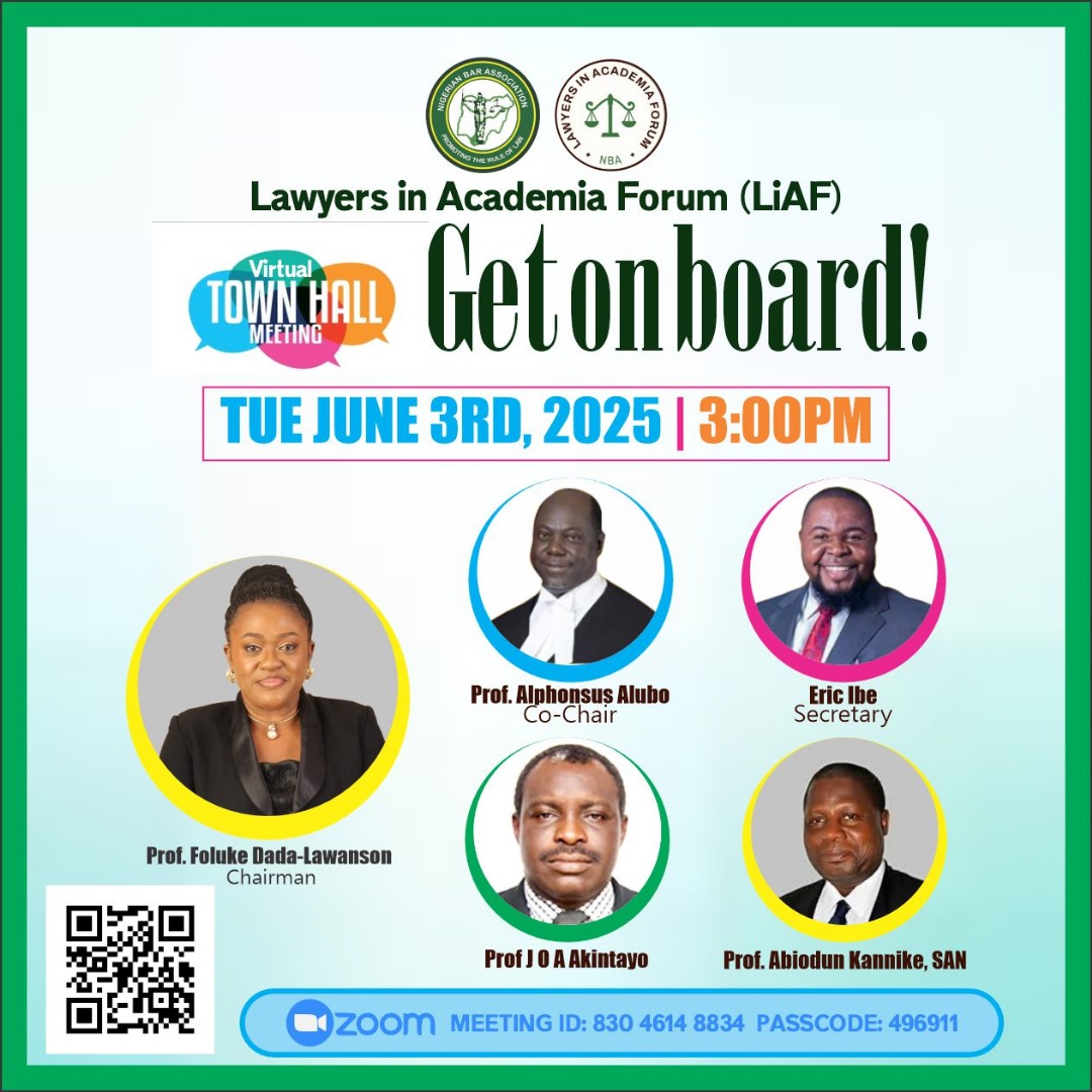 Join the Conversation! Lawyers in Academia Forum (LiAF) Virtual Town ...