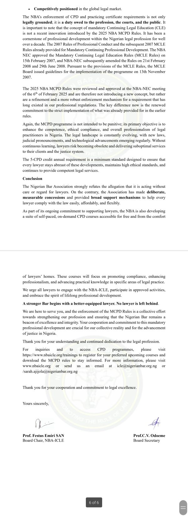 Setting the Record Straight on Mandatory CPD Requirement and the Right to Practice Law